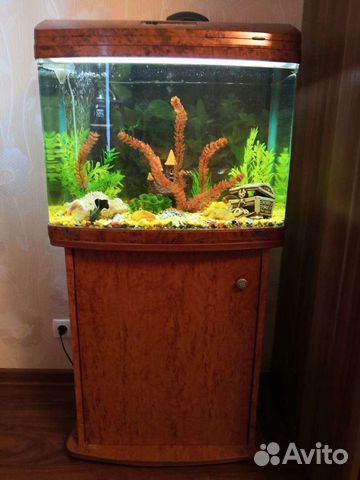 Аквариум с тумбой марки jebo. Объем 95л