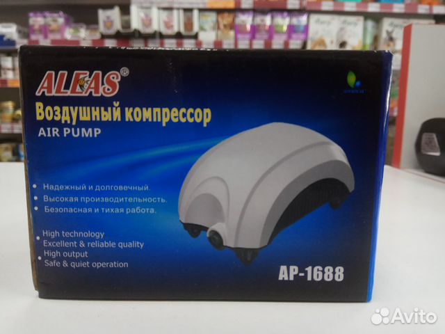 Воздушный компрессор аквариумный одноканальный, но