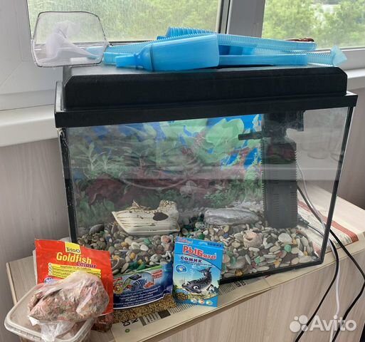 Аквариум для рыб 30 л., фильтр, корм в подарок